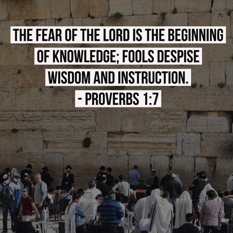 Wisdom of the Day from Proverbs 1